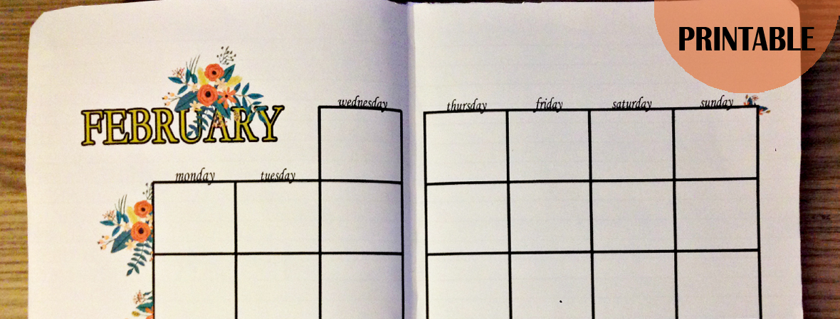 February Calendar for 2017 – 365 Days of Dana