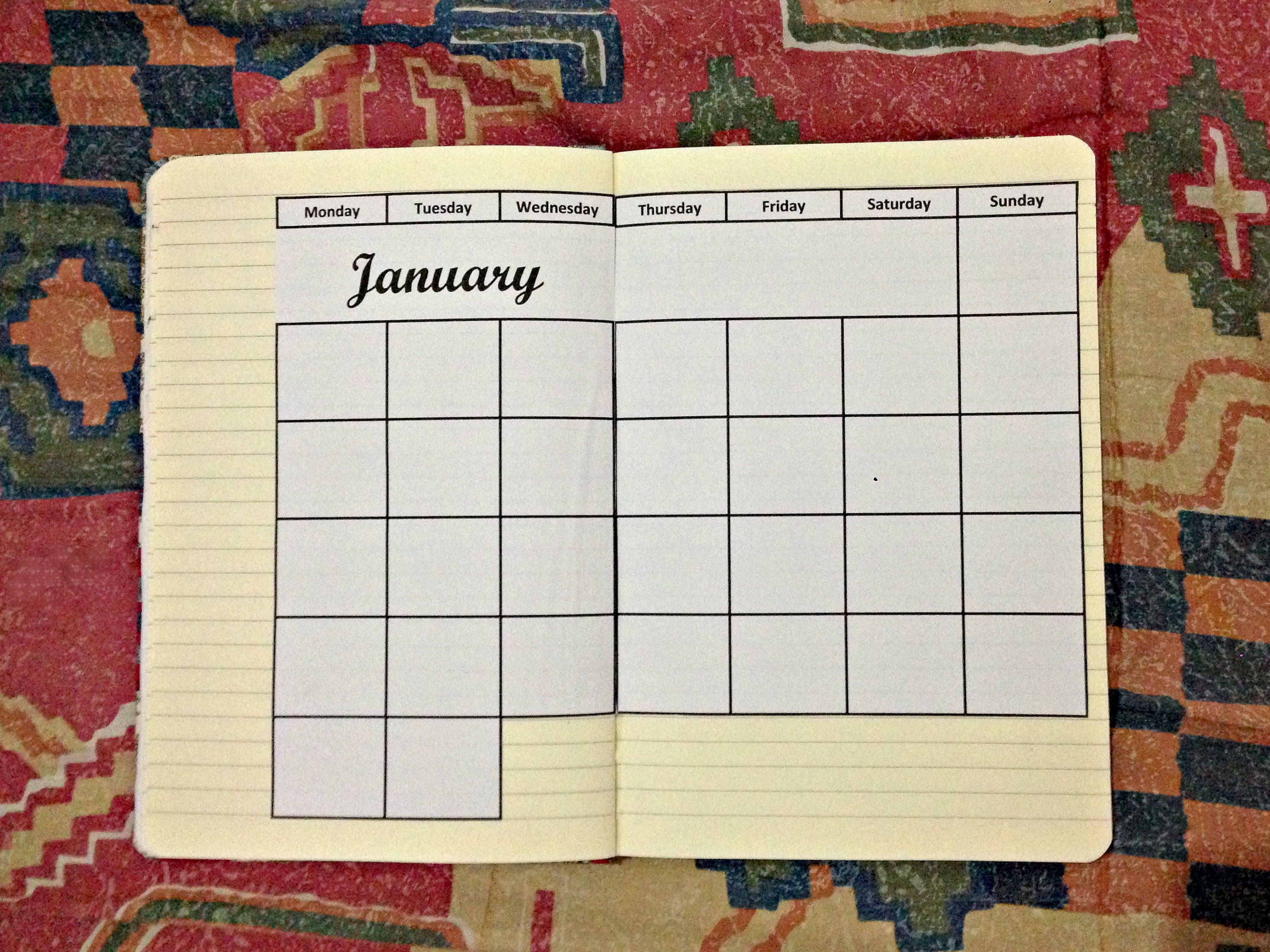 FREE Calendar For Your Bullet Journal for 2017 – Printables – 365 Days ...