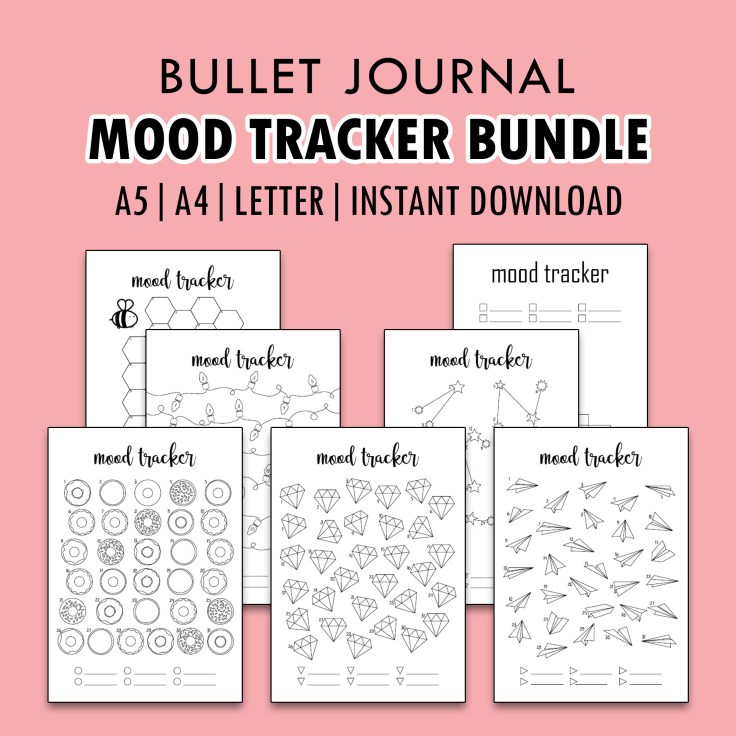 FREE Monthly Mood Tracker Printable: Holiday Lights – 365 Days of Dana