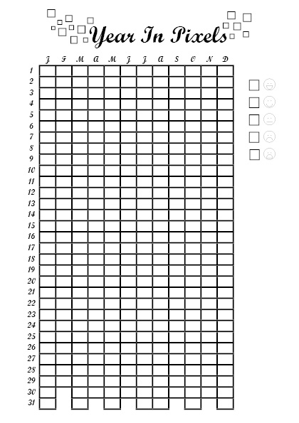 FREE Yearly Mood Tracker: Year in Pixels Printable – 365 Days of Dana