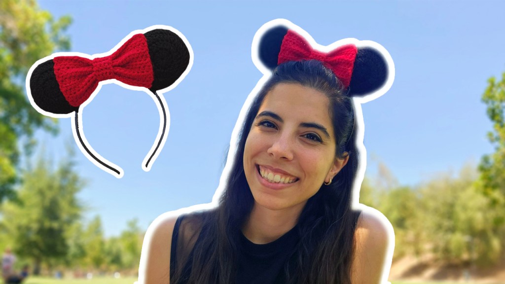 Crochet Minnie Mouse Ears Headband | Free Pattern + Video Tutorial ...