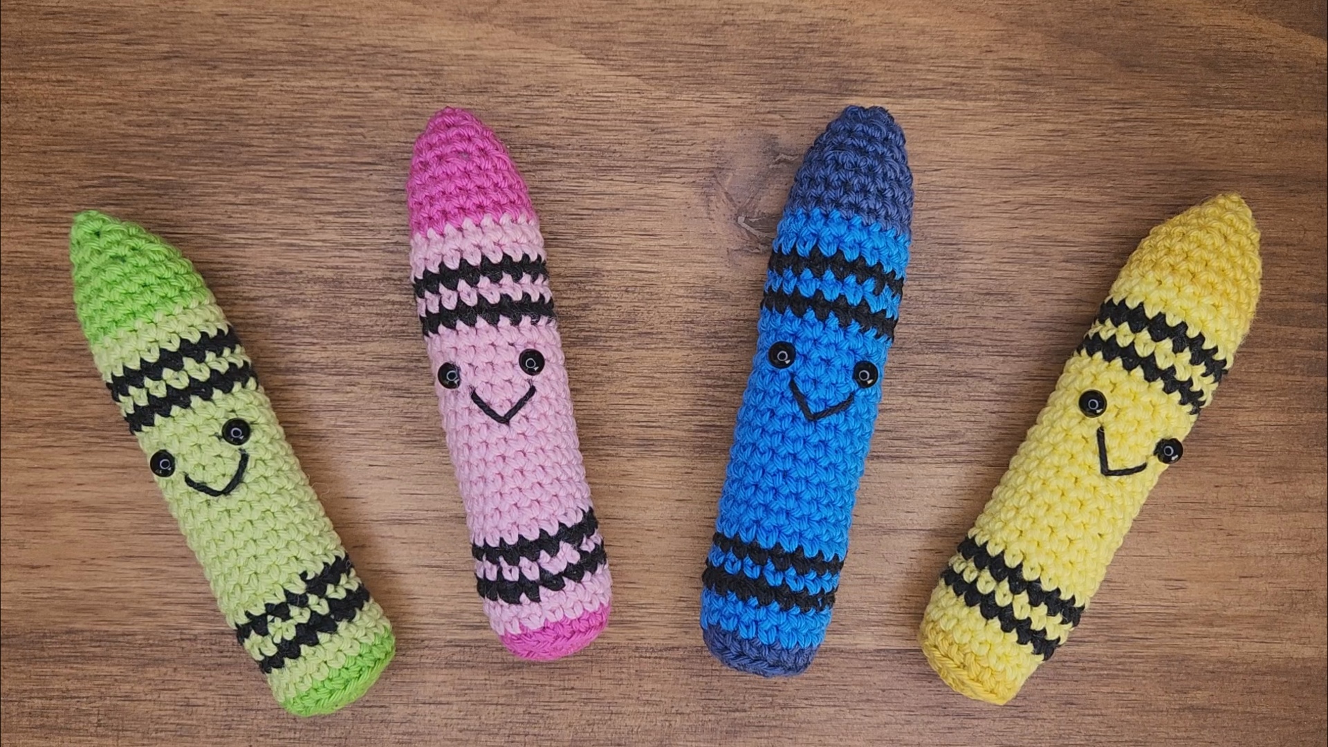 Crochet Crayon Amigurumi Keychain | Free Pattern + Video Tutorial – 365 ...