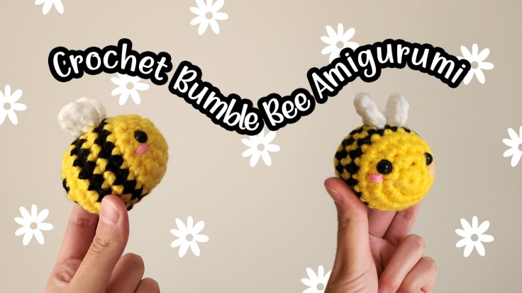 Crochet Bumble Bee Amigurumi Keychain | Free Pattern + Video Tutorial – 365 Days of Dana